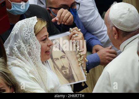 Vatican City, Holy See. 17th Nov, 2021. POPE FRANCIS during his ...