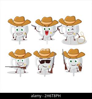 Cool cowboy snowflake cookies candy cartoon character with a cute hat ...