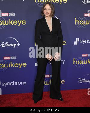 Vera Farmiga arrives at the Marvel Studios' HAWKEYE Los Angeles ...