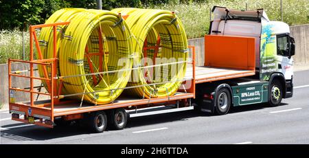 Side back view Cadent trailer of a Natural Gas supply network business ...