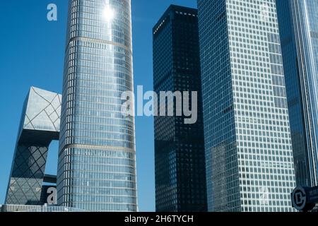 High-rise buildings in Beijing Central Business District (CBD Stock ...