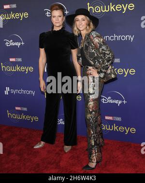 (L-R) Amber Templemore-Finlayson and Katie Jane Ellwood at the Marvel ...