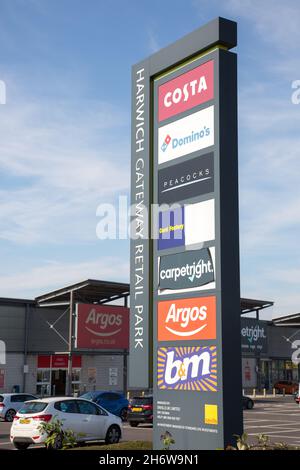 Harwich Gateway Retail Park, Harwich Stock Photo - Alamy