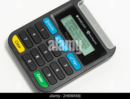 New Pinsentry card reader device by Barclays Bank Stock Photo - Alamy
