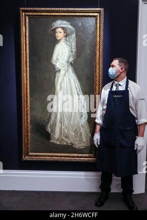 Portrait by Sir John Lavery : ' Winston Churchill Painting.' Painted at ...