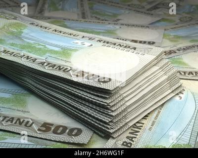 Money of Rwanda. Franc bills. RWF banknotes. 500 Kinya. Business ...