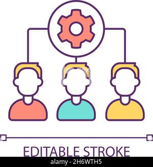 Assemble an implementation team concept icon Stock Vector Image & Art ...