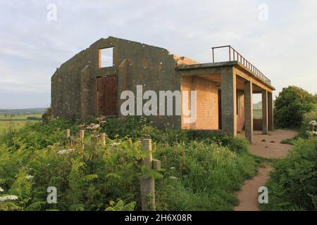 Brandy Head Observation Post. The England south west coast path. South ...