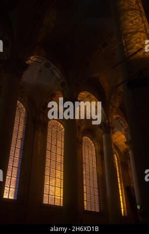 Gothic Church Interior - Spooky Abandoned Medieval Church Stock Photo ...