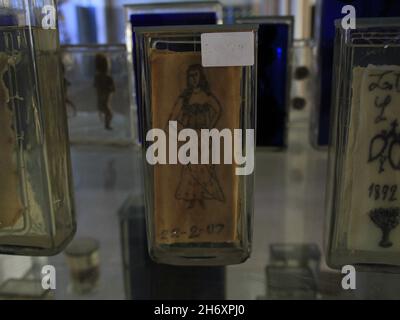 Lisboa, Portugal. 18th Nov, 2021. (INT) Embalmed head of the first ...