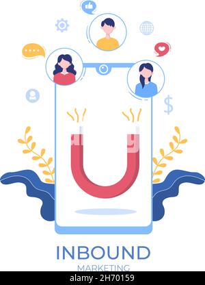 Inbound Marketing Illustration Stock Vector Image & Art - Alamy