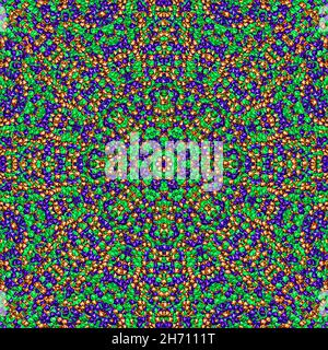 Illustrated vibrant mosaic background with a seamless pattern Stock ...