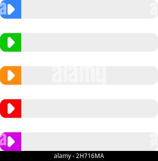 Simple geometric button, banner, plaque shape, design element vector ...