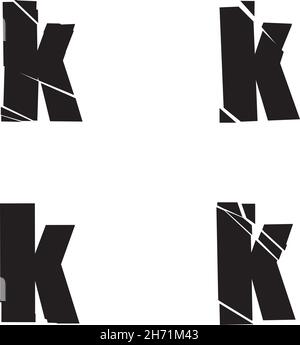 Textured letter C. Shattered, fractured, broken alphabet series - stock ...