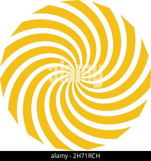 Spiral, swirl, twirl element. Cochlear, vortex, vertigo design shape ...