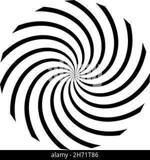 Spiral, swirl, twirl element. Cochlear, vortex, vertigo design shape ...