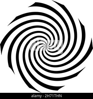 Spiral, swirl, twirl element. Cochlear, vortex, vertigo design shape ...