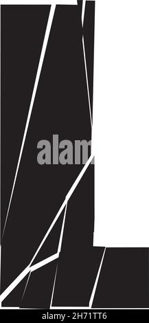 Textured letter C. Shattered, fractured, broken alphabet series - stock ...