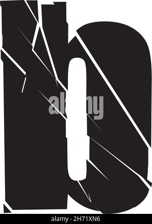 Textured letter Q. Shattered, fractured, broken alphabet series - stock ...