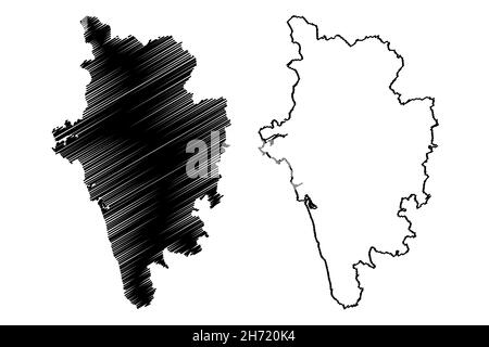 Uttara Kannada district (Karnataka State, Republic of India, Belgaum ...