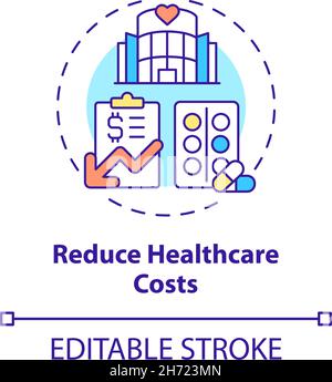 Healthcare costs concept icon Stock Vector Image & Art - Alamy