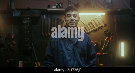 blacksmith, industry, man, face, looking at camera, standing, handmade ...