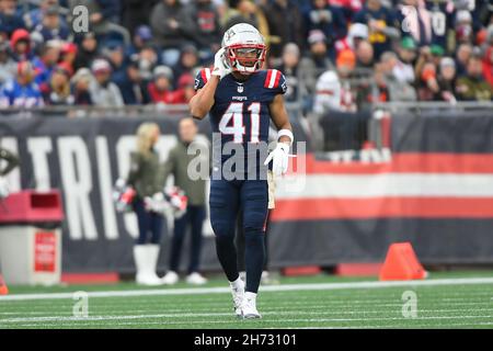 New England Patriots cornerback Myles Bryant (27) prior to an NFL ...