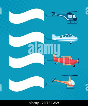 Illustration set of labels with airplanes for aviation company - vector ...