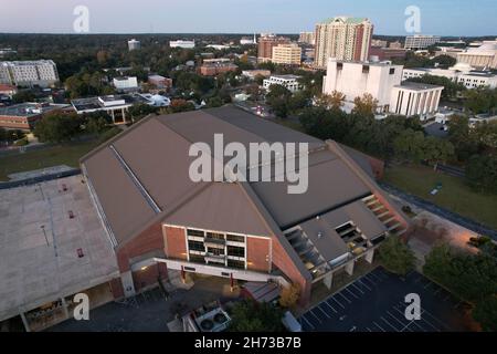 An aerial view of the Tucker Center aka Donald L. Tucker Civic Center ...