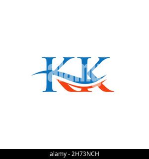 KK Letter Initial with Royal Template.elegant with crown logo vector ...