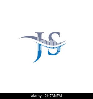 JS Linked Logo for business and company identity. Creative Letter JS ...