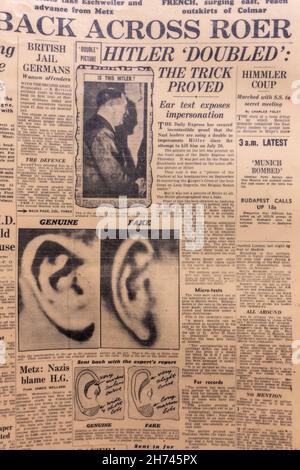 "Hitler 'Doubled': The Trick Proved" headline about Adolf Hitler's ...