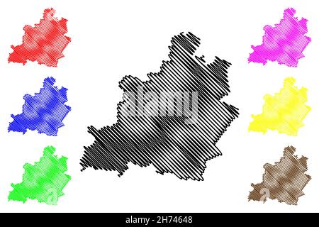 Gulbarga district (Karnataka State, Republic of India, Gulbarga ...