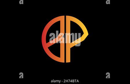 Letter BP monogram alphabet in a circle with DNA. Genetics logo design ...