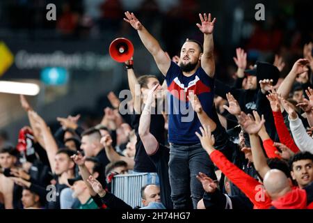 Western Sydney Wanderers fans during their round 27 match against the ...