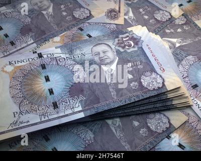 Money of Tonga. Paanga bills. TOP banknotes. 10 Tongese. Business ...