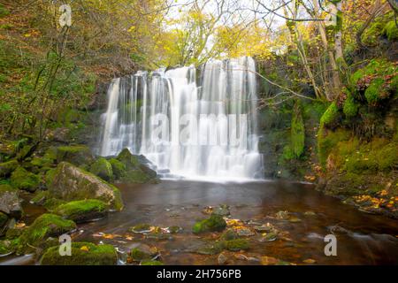 Scale Haw Force Waterfall at Hebden near Grassington, Wharfedale ...
