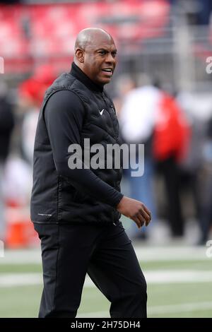 Michigan State head coach Mel Tucker watches against Michigan in the ...