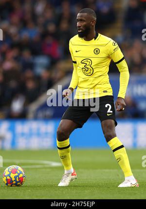 Leicester, England, 20th November 2021. Jonny Evans of Leicester City ...