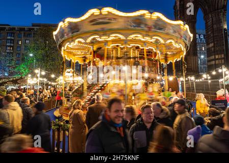 The Carousel at Edinburgh's Christmas in East Princes Street Gardens ...
