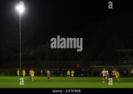 HETTON LE HOLE, GBR. NOV 20TH General view during the FA Women's ...