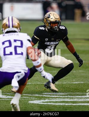 Washington defensive back Trent McDuffie participates in a drill at the ...