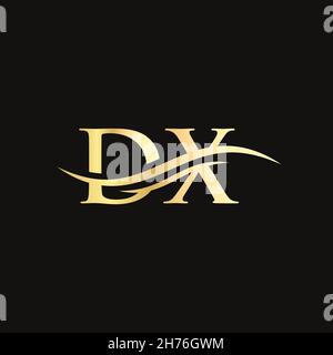 DX Letter Royal Luxury Logo template in vector art for Restaurant, Royalty, Boutique, Cafe ...