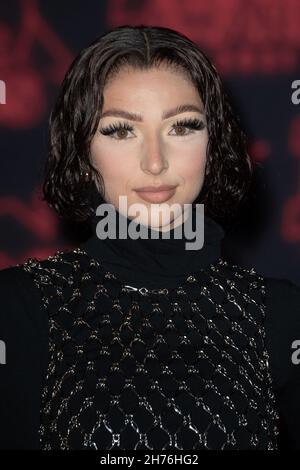 Eva Queen attends the 22nd NRJ Music Awards, on November 20, 2021 in ...