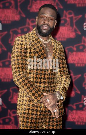 Singer Julien Bouadjie a.k.a. Tayc attends the 22nd NRJ Music Awards ...