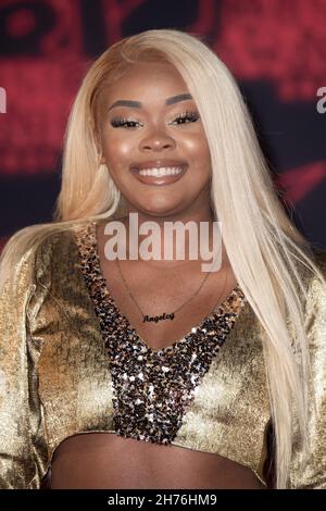 Angelcy attends the 22nd NRJ Music Awards, on November 20, 2021 in ...