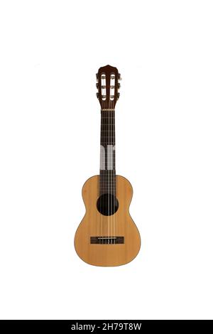 Wooden ukulele guitar isolated over white background Stock Photo - Alamy