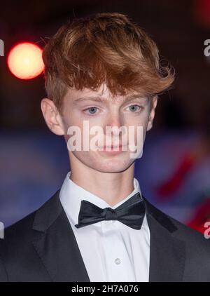 LONDON, ENGLAND - NOVEMBER 15: Henry Lawfull attends the UK Premiere of ...