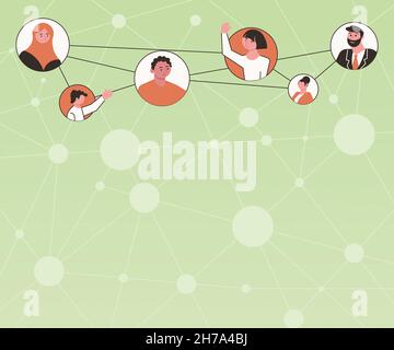 Business people connecting to each other together isolated ...