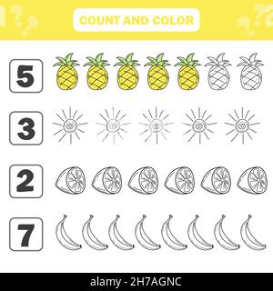 Math worksheet, number 2 worksheet coloring maths activities for ...